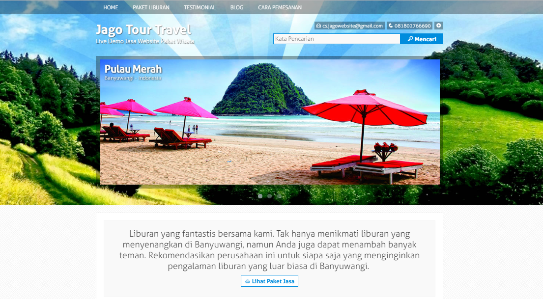 Jasa Pembuatan Website Wisata