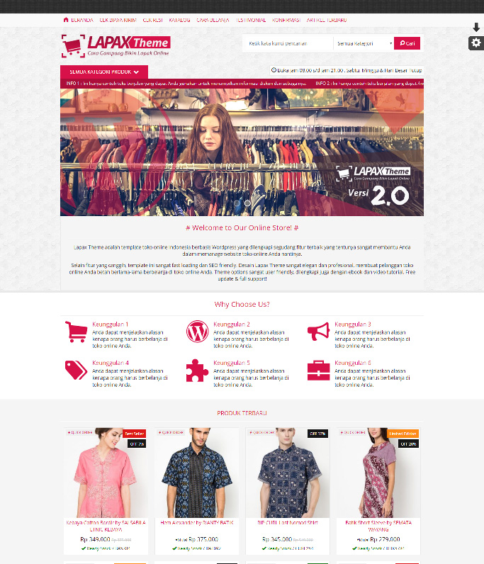 Desain Toko Online - Jasa Pembuatan Website